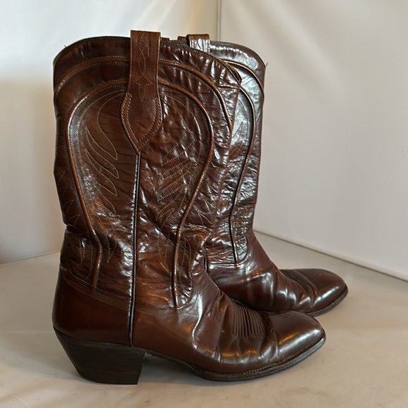 Dan Post | Shoes | Vintage Leather Dan Post Cowboy Boots Bingg | Poshmark